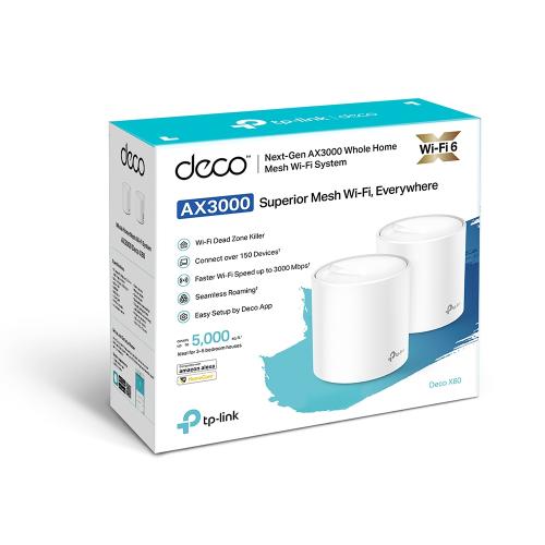 ⏩ Купити Бездротова система Wi-Fi TP-LINK Deco X60 (2-pack), White Гарантія Кредит Оплата ...
