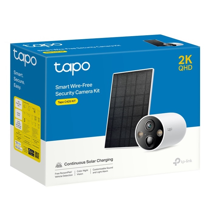 ⏩ Купити IP камера TP-Link Tapo C425 KIT + сонячна панель Tapo A201, White/Black Гарантія Кредит ...