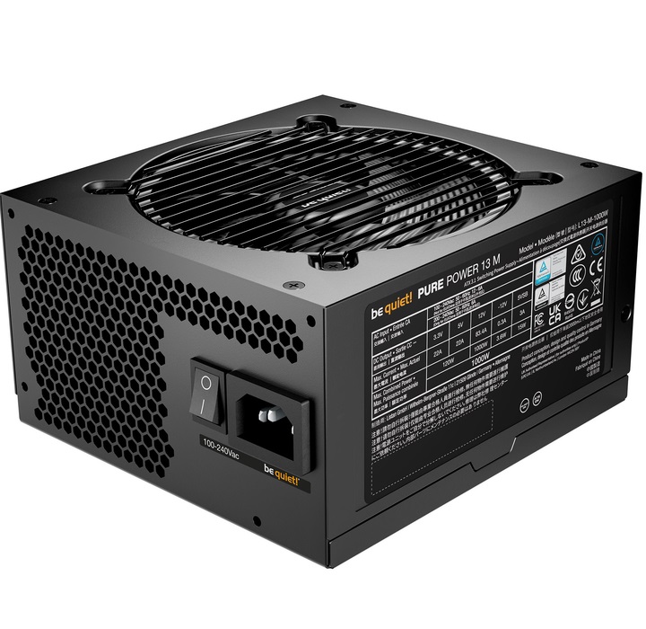 ⏩ Купить Блок питания 1000 Вт, be quiet! Pure Power 13 M, Black (BP028EU) Гарантия Кредит Оплата ...